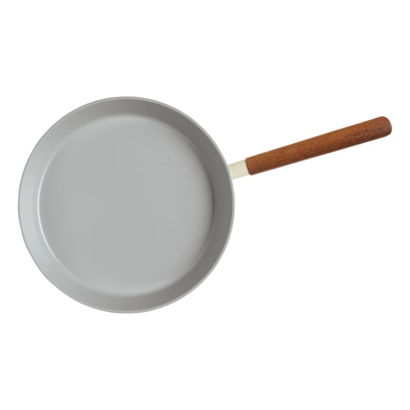 Crate & Barrel Monterey Cream 12" Non-Stick Ceramic Fry Pan + Reviews ...