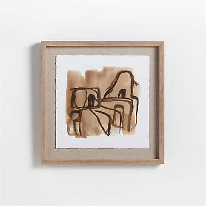 'Meroe Pyramids of Sudan' Framed Wall Art Print 24"x24" by Huda Hashim ...