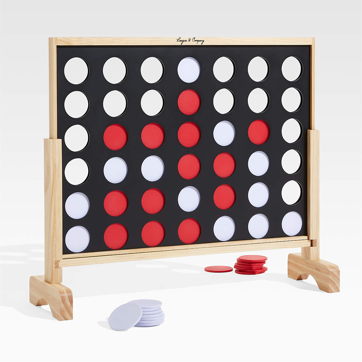 Oversized 4-in-a-Row Yard Game 28" + Reviews | Crate & Barrel