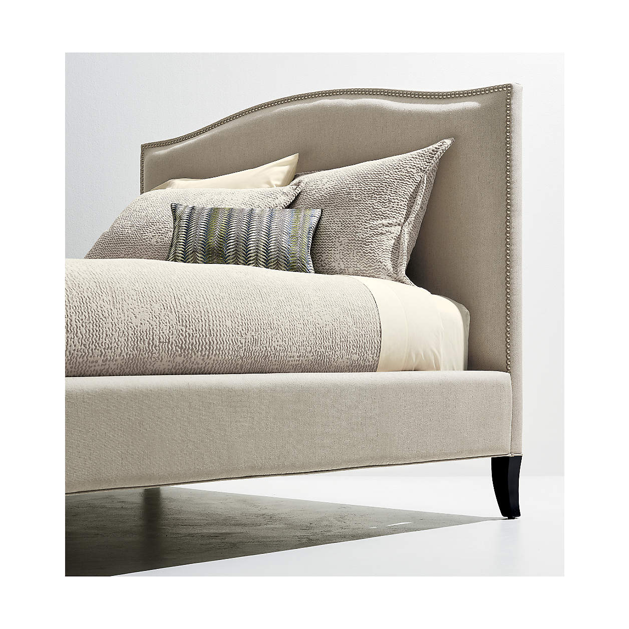 Colette Upholstered Bed 52.5" | Crate & Barrel Canada