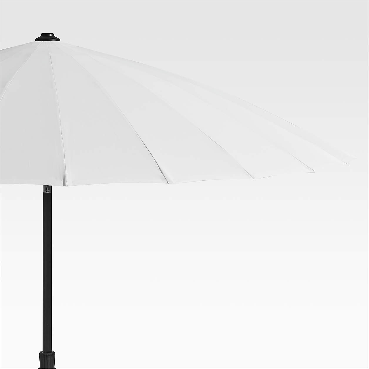 9' Dome White Outdoor Patio Umbrella + Reviews | Crate & Barrel