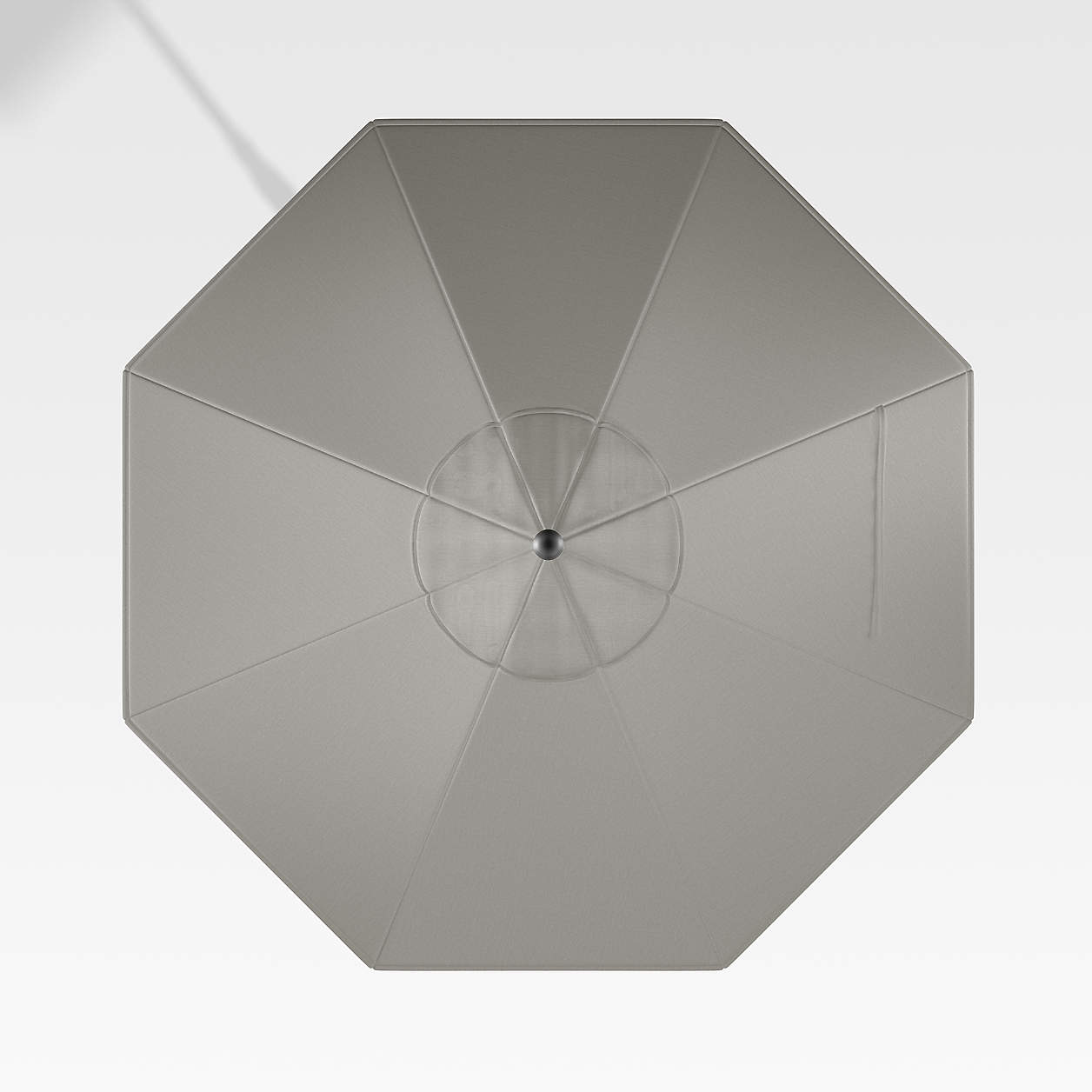 9' Round Sunbrella Graphite Outdoor Patio Umbrella Canopy + Reviews ...