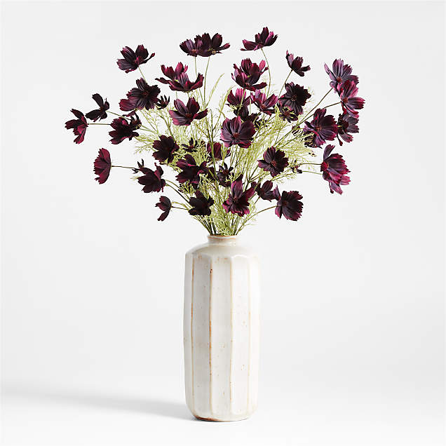 Antiguo White Terracotta Vase 8" + Reviews | Crate & Barrel Canada