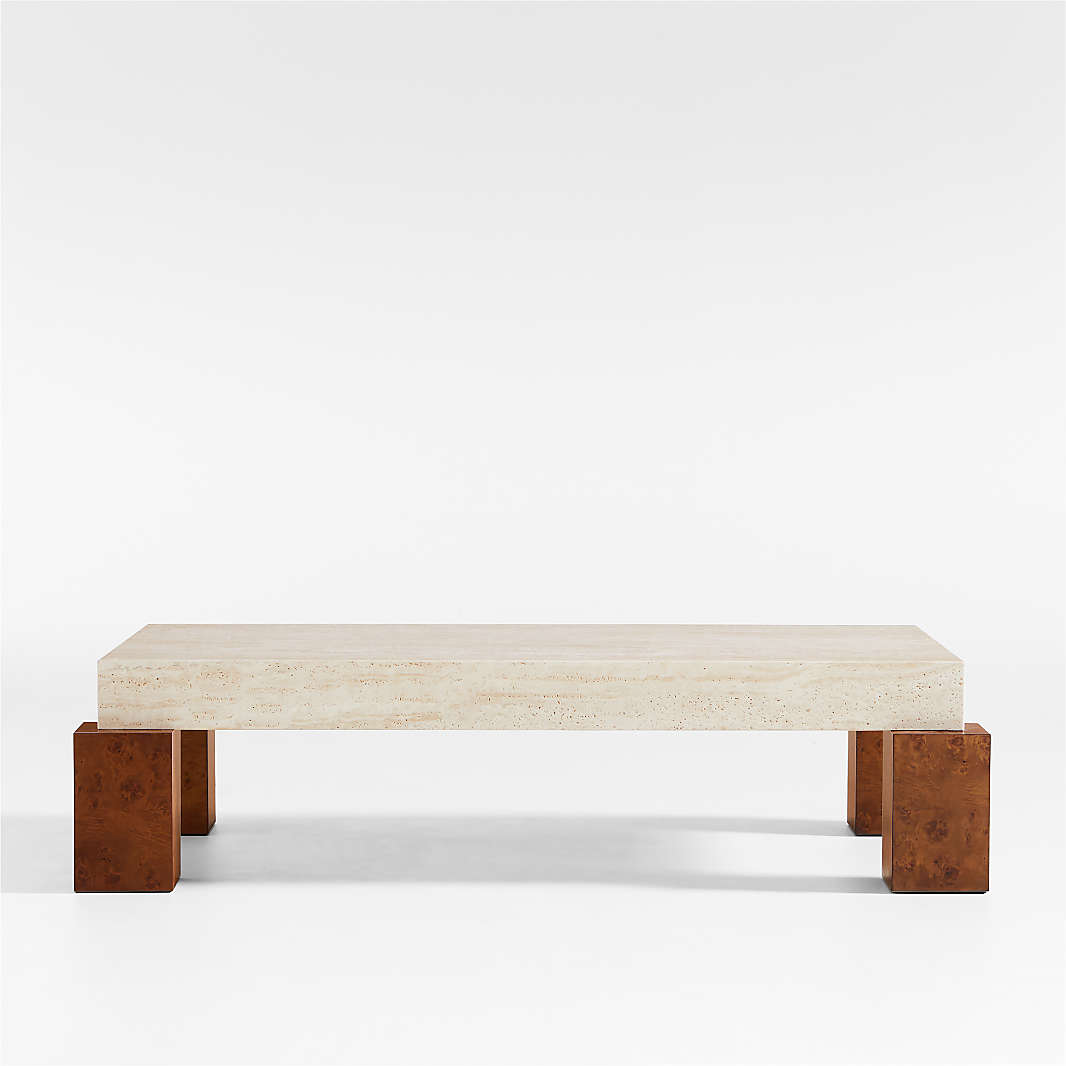Stone Coffee Tables & Sleek Travertine Coffee Tables | Crate & Barrel