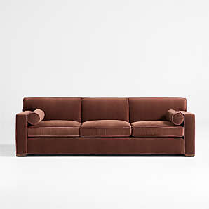 Crate and barrel velvet couch store