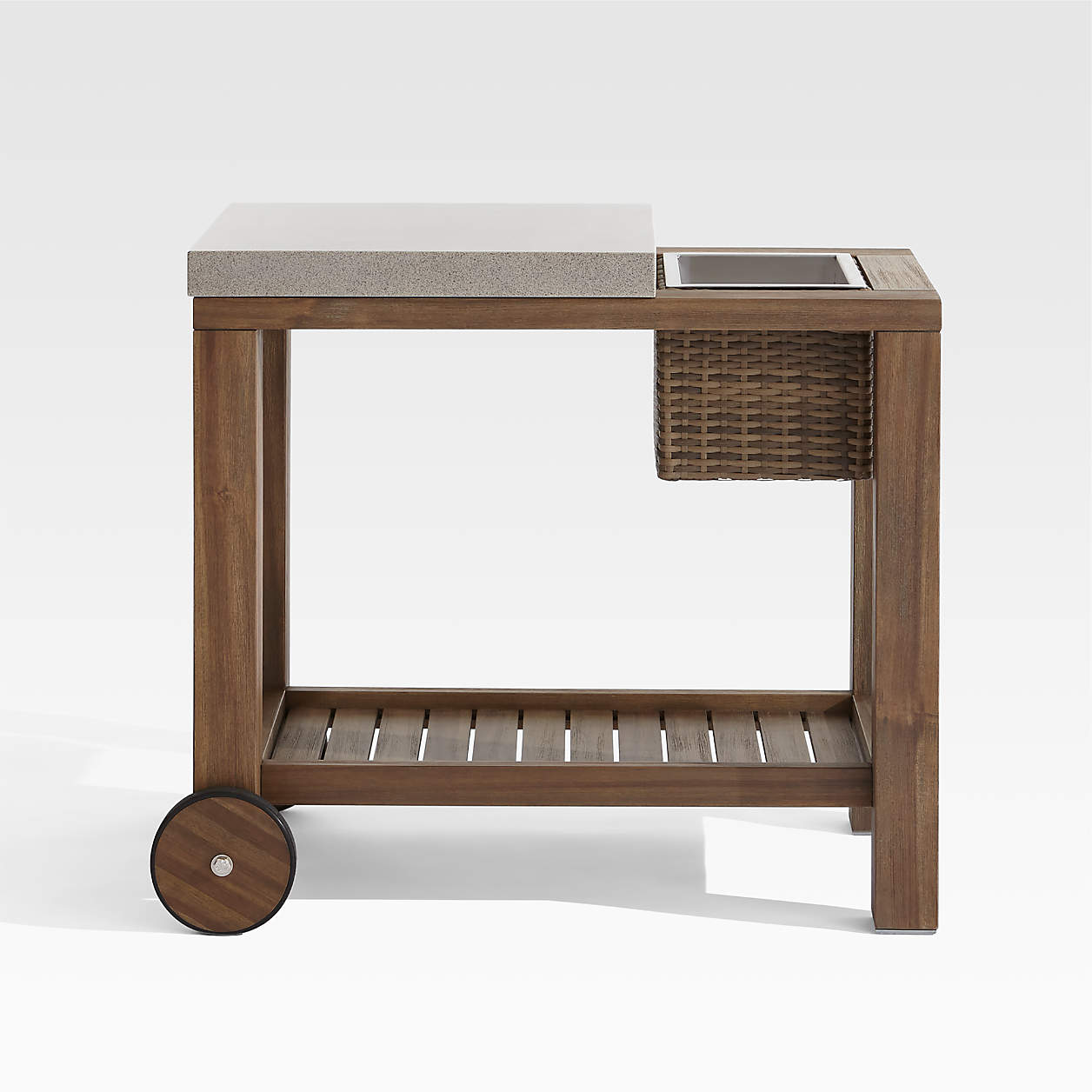 Abaco Outdoor Bar Cart + Reviews | Crate & Barrel