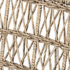 Abie Natural Beige Wicker Outdoor Rocking Chair with White Cushion ...