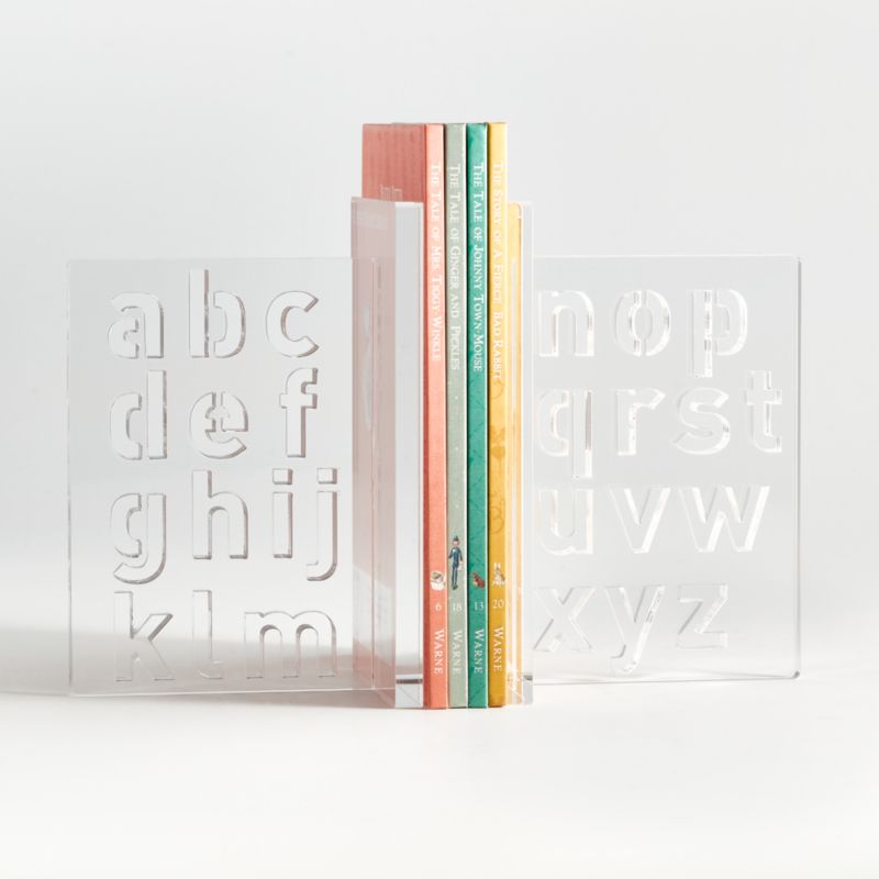 Acrylic Alphabet Bookends | Crate & Kids