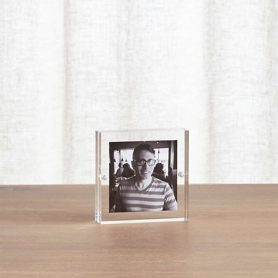 Acrylic Block Picture Frames | Crate & Barrel