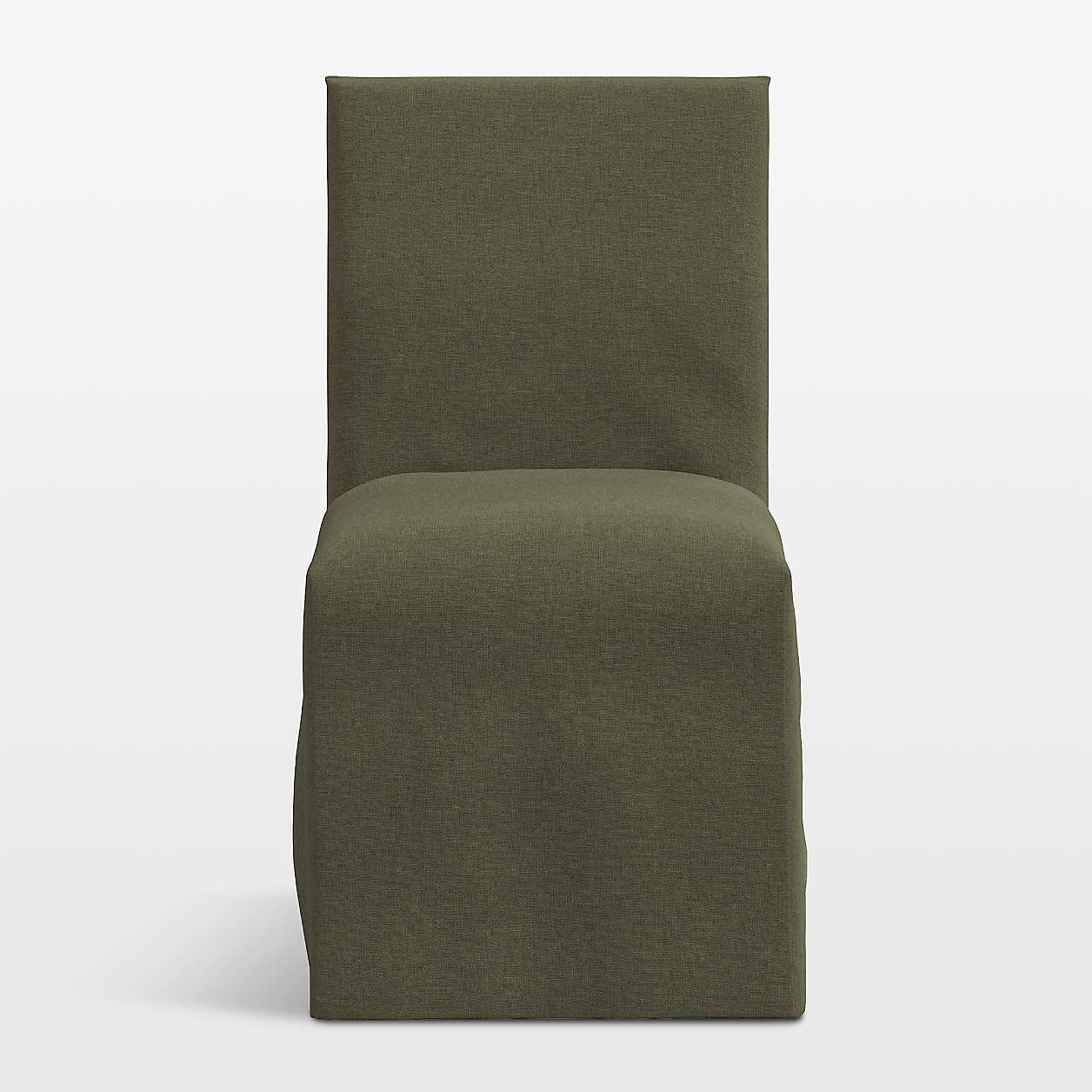 Addison Sage Green Slipcovered Dining Chair + Reviews | Crate & Barrel