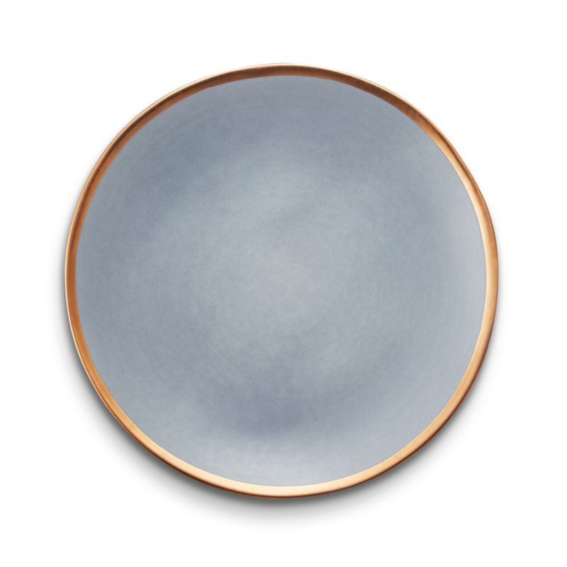 Addison Grey Gold Rim Salad Plate + Reviews | Crate & Barrel