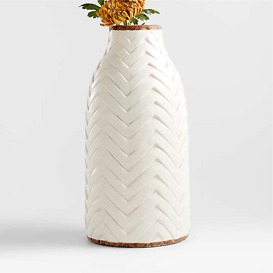 White Vases: Tall Cream & Ivory Vases | Crate & Barrel