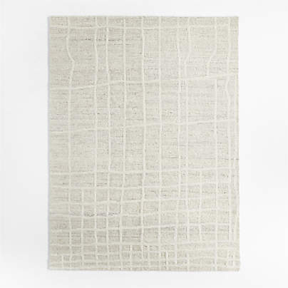 Rimini Wool Loop Cream Area Rug 6'x9' + Reviews | Crate & Barrel Canada