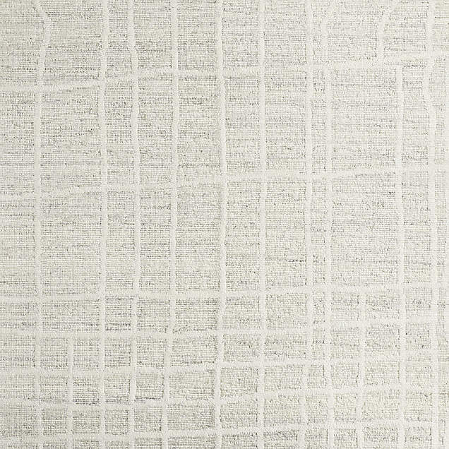 Casablanca Wool Moroccan Ivory Area Rug 8'x10' + Reviews | Crate & Barrel