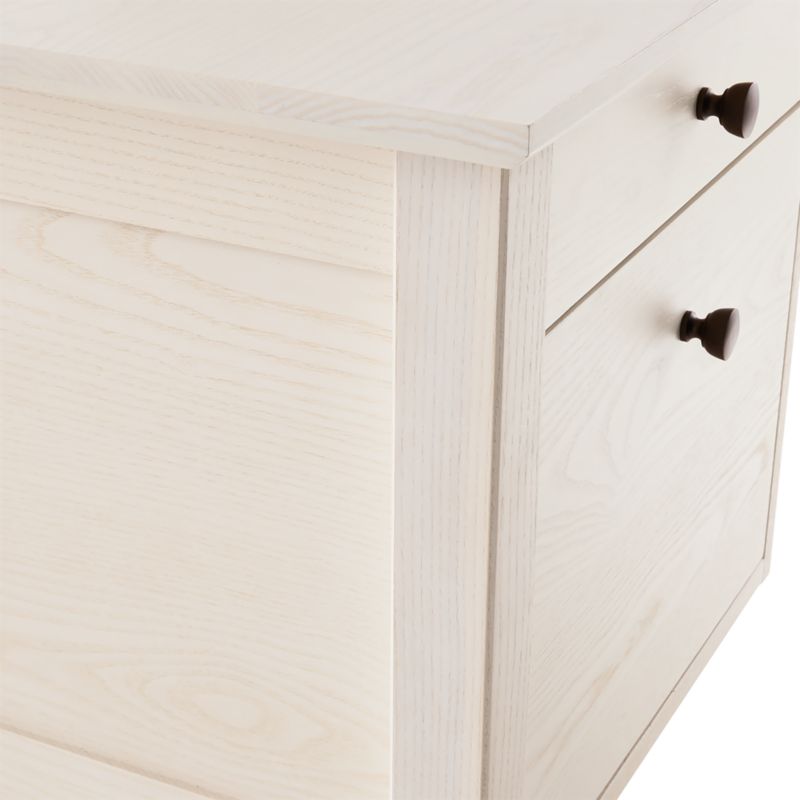 Ainsworth Cream Executive Desk + Reviews | Crate & Barrel