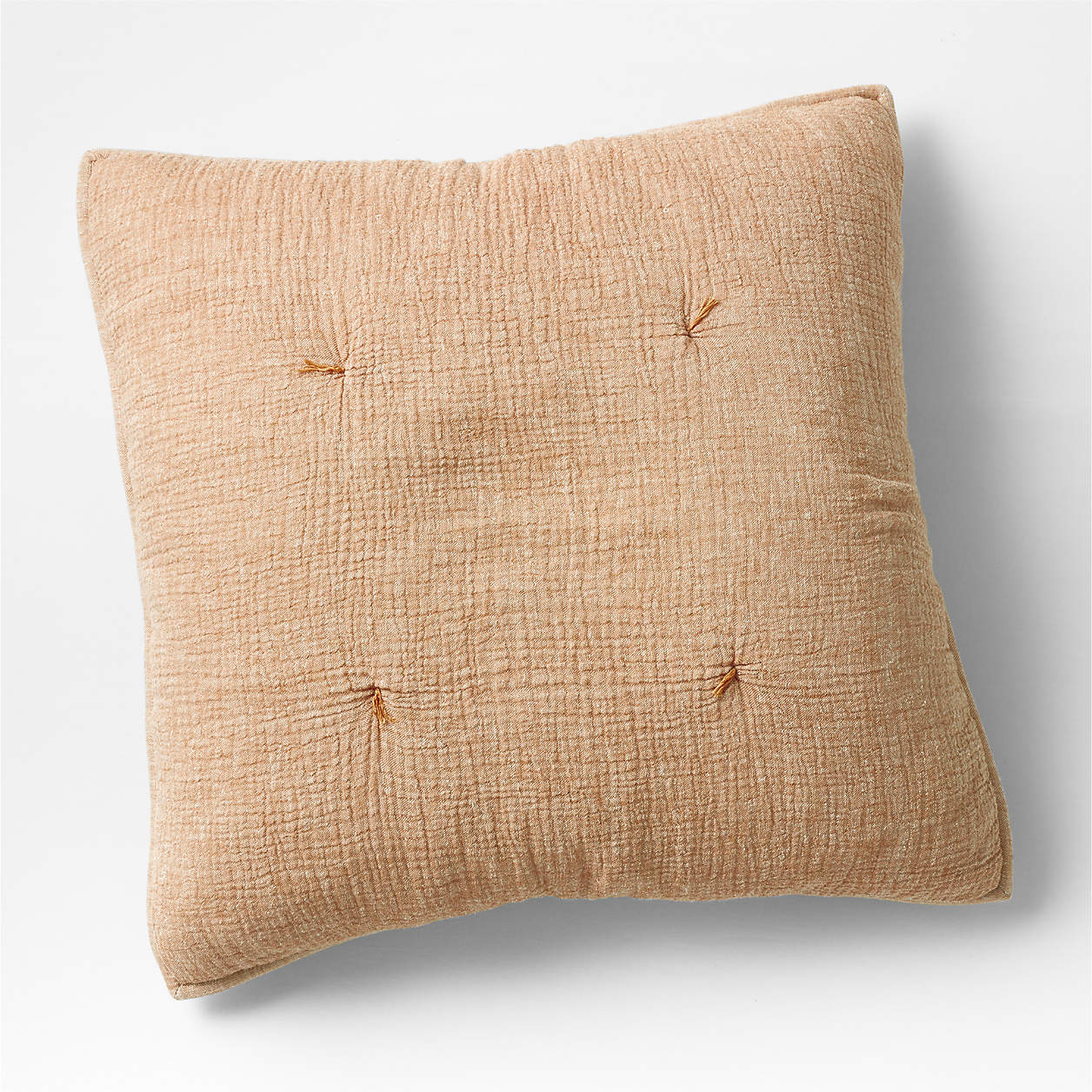Aire Crinkle Brulee Brown Euro Organic Cotton Pillow Sham Reviews