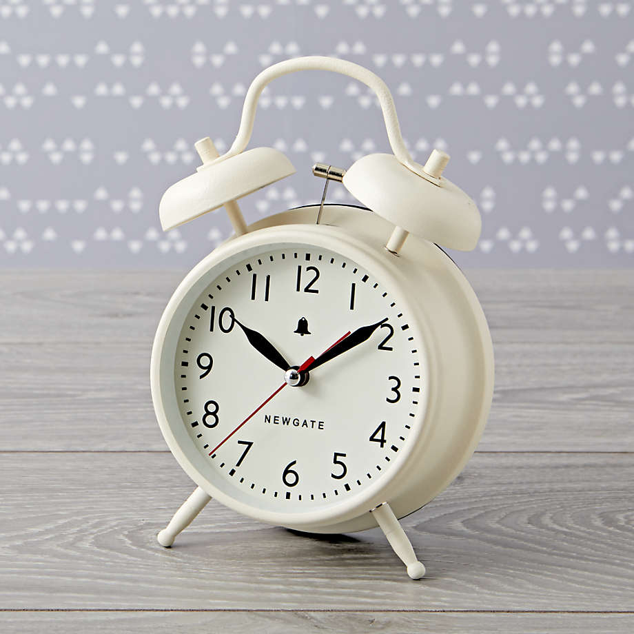 White Retro Alarm Clock + Reviews | Crate & Kids