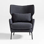 Alex Black Boucle Accent Chair + Reviews | Crate & Barrel