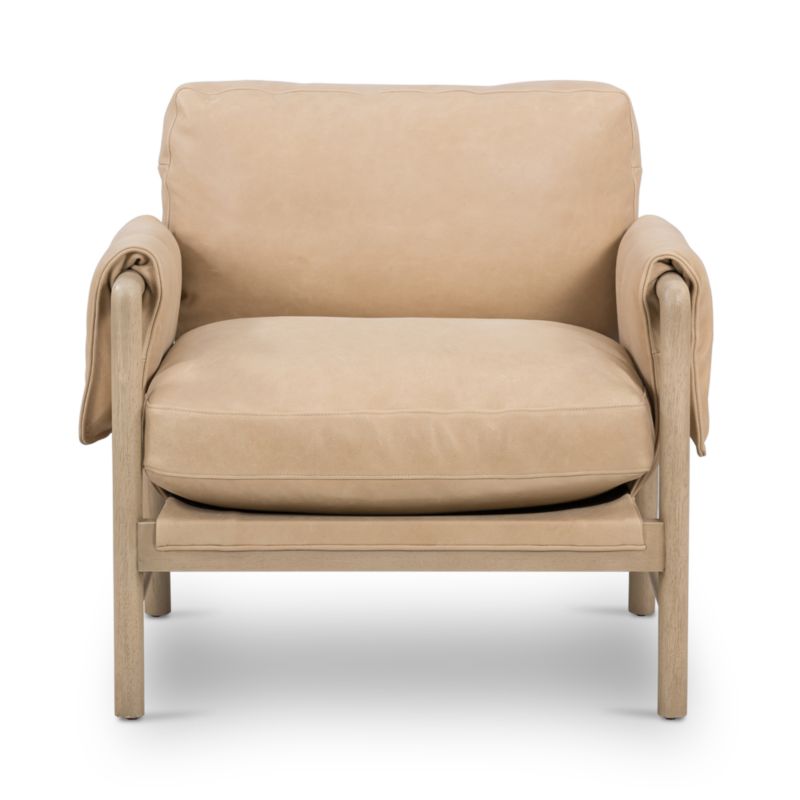 Alfie Palermo Beige Chair + Reviews | Crate & Barrel