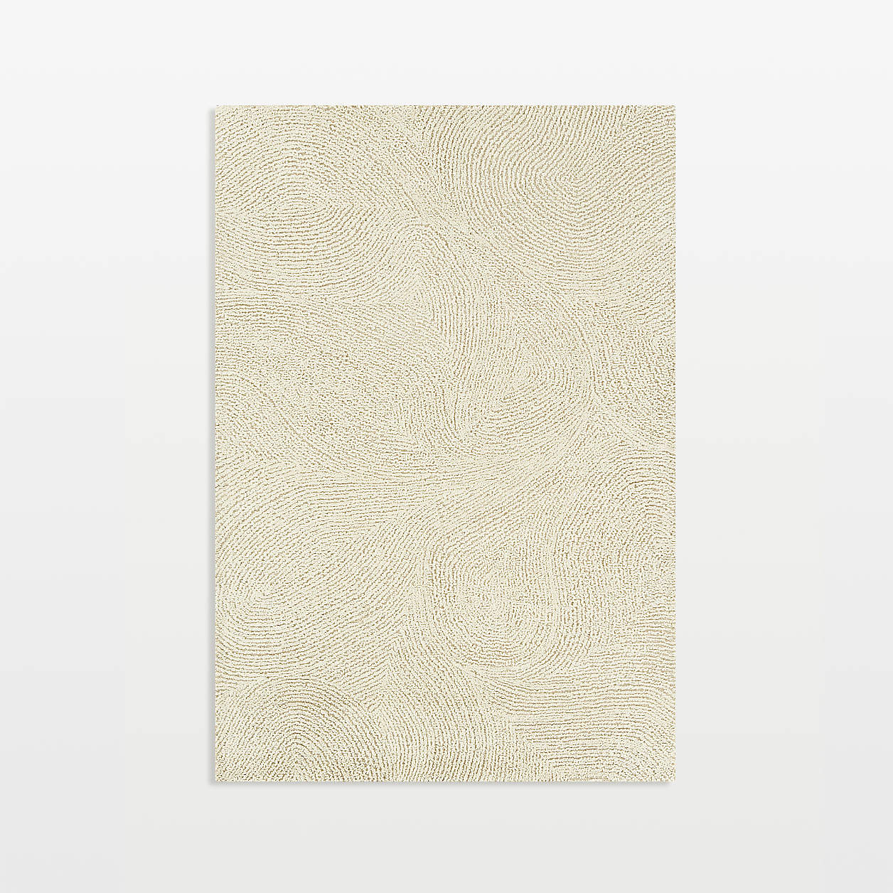 Alfredo Ivory Wool Area Rug 5'x8' + Reviews | Crate & Barrel