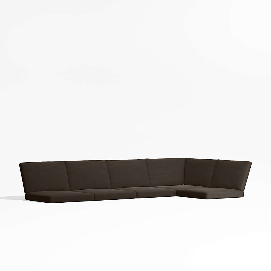 Alfresco Black Metal 4-Piece Petite L-Shaped Outdoor Sectional Sofa ...