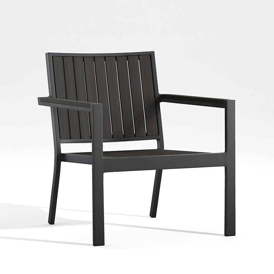 Alfresco Black Outdoor Lounge Chair + Reviews | Crate & Barrel