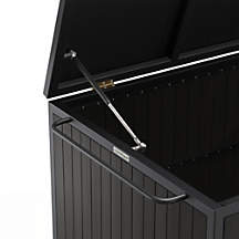 Alfresco Black Outdoor Storage Box + Reviews | Crate & Barrel