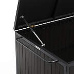 Alfresco Black Outdoor Storage Box | Crate & Barrel Canada
