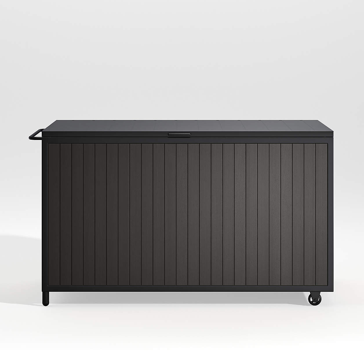 Alfresco Black Outdoor Storage Box | Crate & Barrel