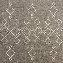 Algiers Wool Hand-Knotted Grey Area Rug 9'x12' + Reviews | Crate & Barrel