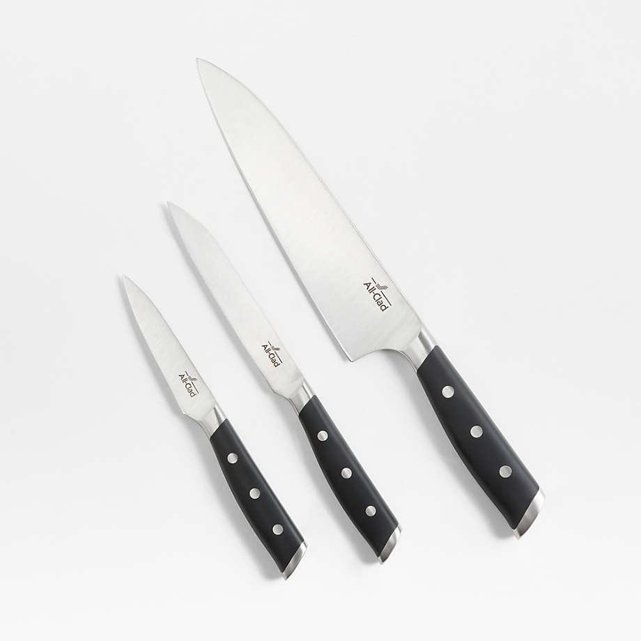 All-Clad Forged 3-Piece Knife Set + Reviews | Crate & Barrel