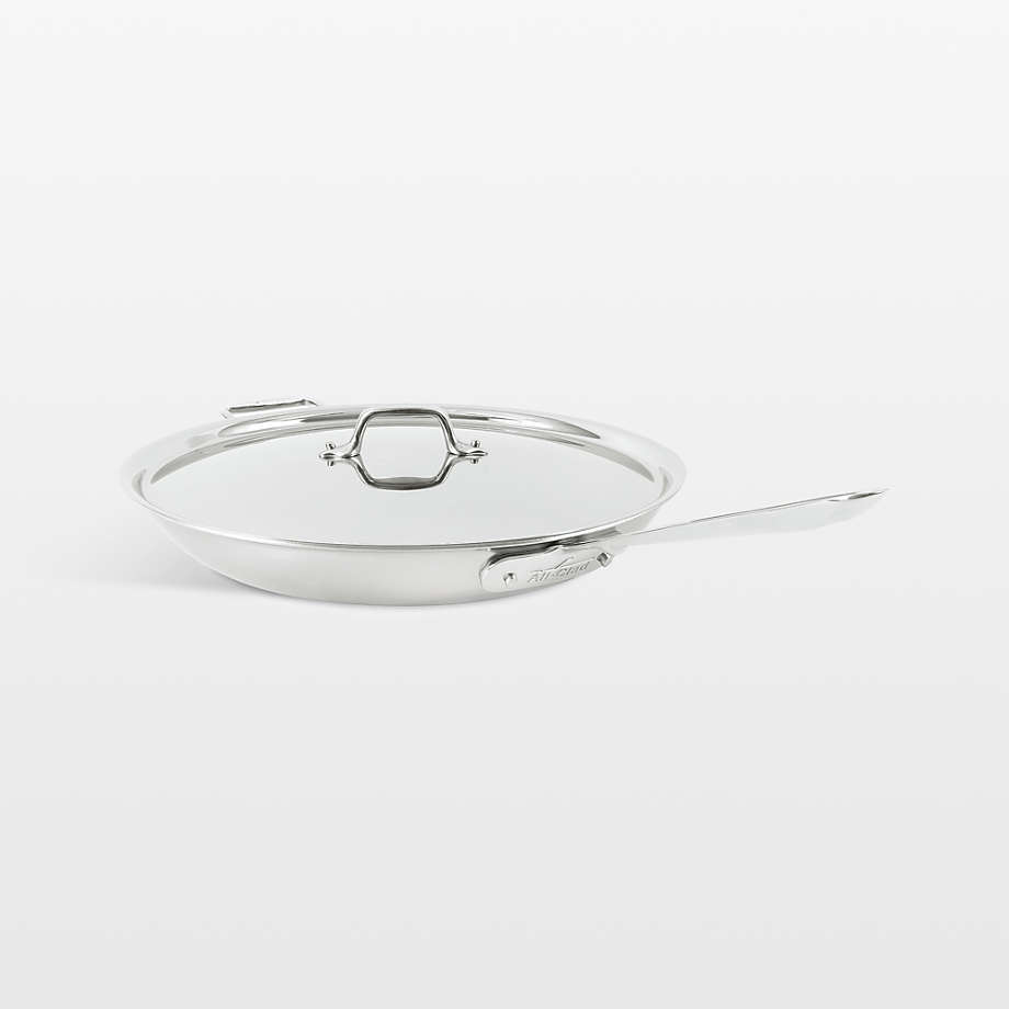 All-Clad D3 14" Stainless Steel Wok | Crate & Barrel