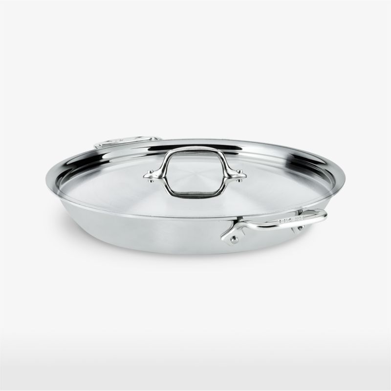 All Clad d3 13" Universal Stainless Steel Pan + Reviews | Crate ...