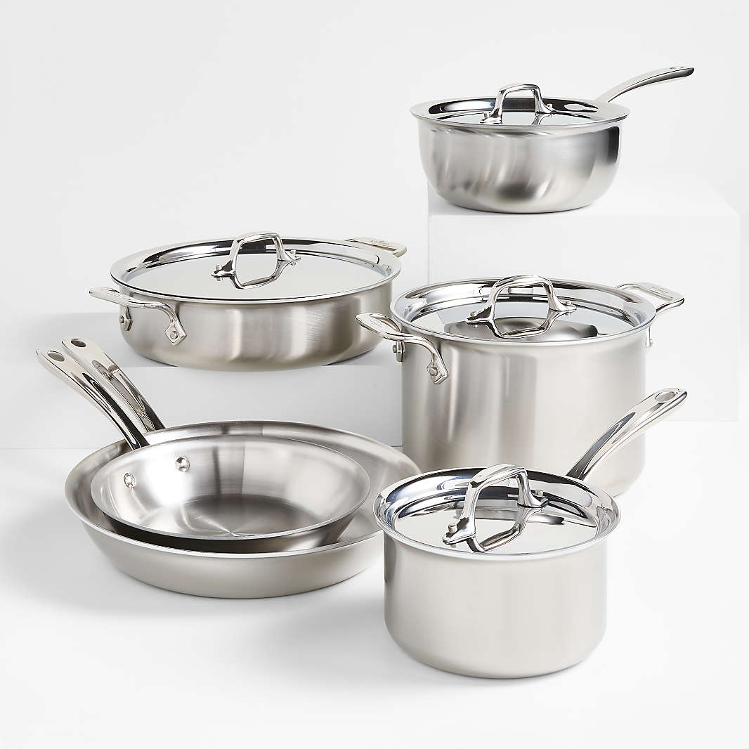 All Clad D3 Cookware: D3 Pans, Pots & Sets | Crate & Barrel