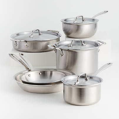 All-Clad d3 Curated 5-Piece Cookware Set + Reviews | Crate & Barrel