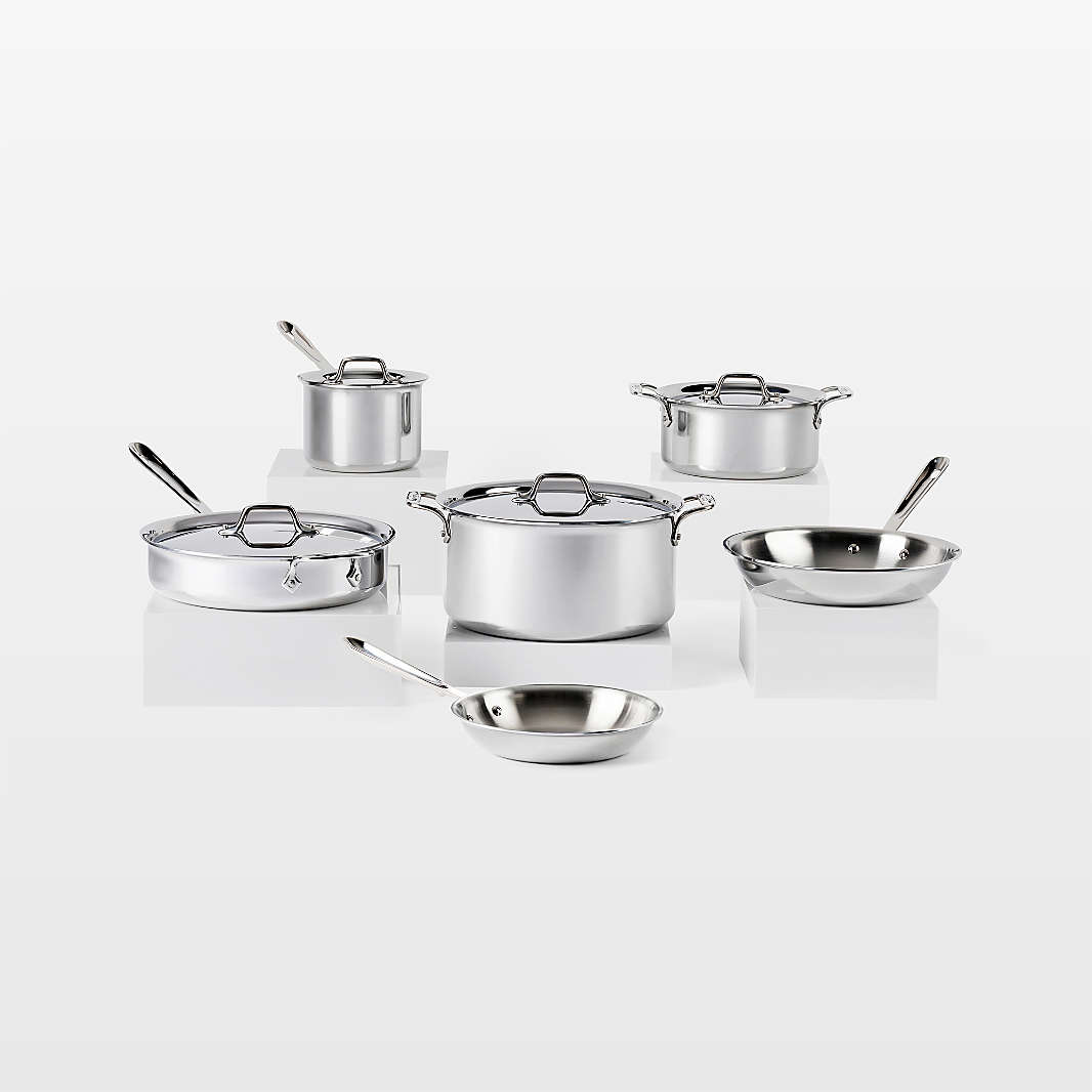 All Clad D3 Cookware: D3 Pans, Pots & Sets | Crate & Barrel