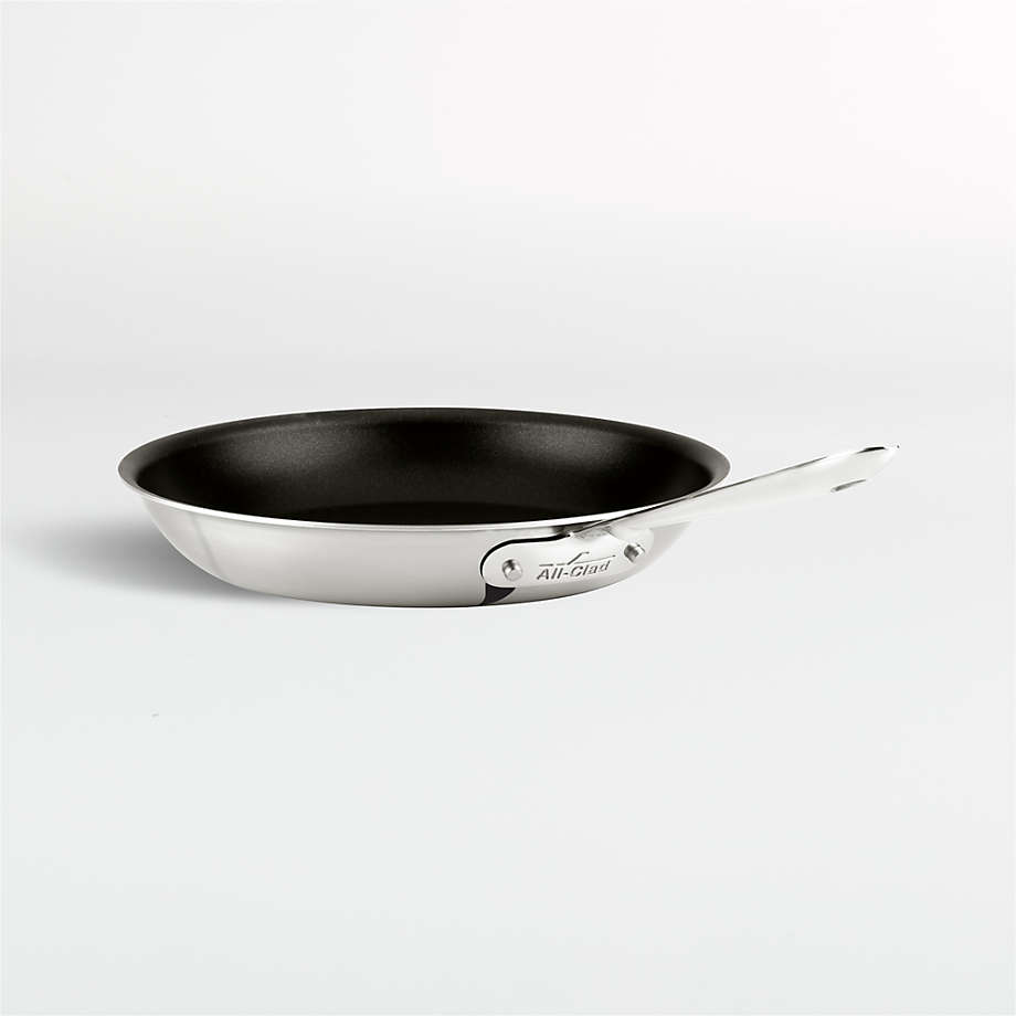 All-Clad d5 Brushed Stainless Non-Stick 10" Fry Pan | Crate & Barrel