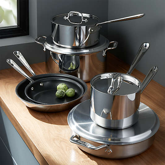 All Clad D3 Cookware: D3 Pans, Pots & Sets | Crate & Barrel