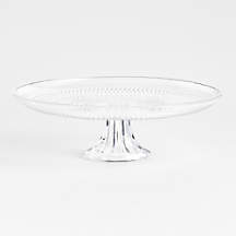 Alma Clear Cake Stand | Crate & Barrel