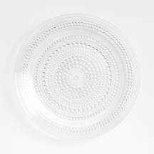 Alma Clear Dinner Plates, Set of 4 | Crate & Barrel