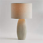 Alura Large Cream Ceramic Table Lamp + Reviews | Crate & Barrel