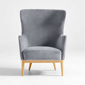 Crate and barrel wingback chair store
