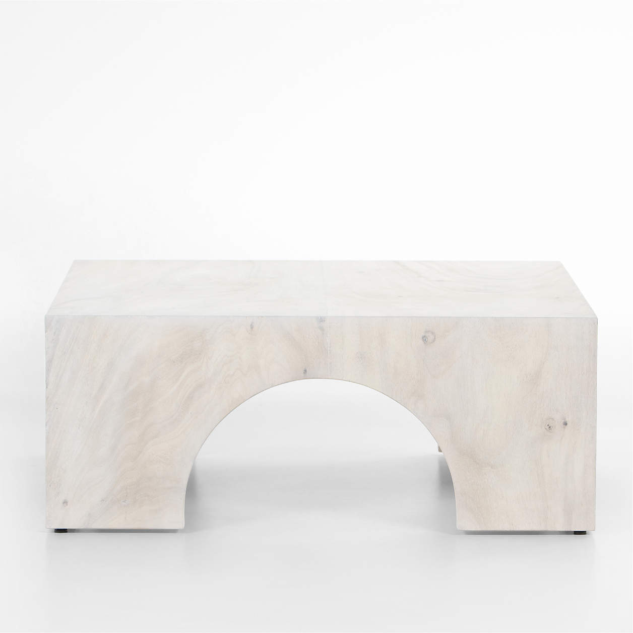 Amara White Wood Coffee Table | Crate & Barrel