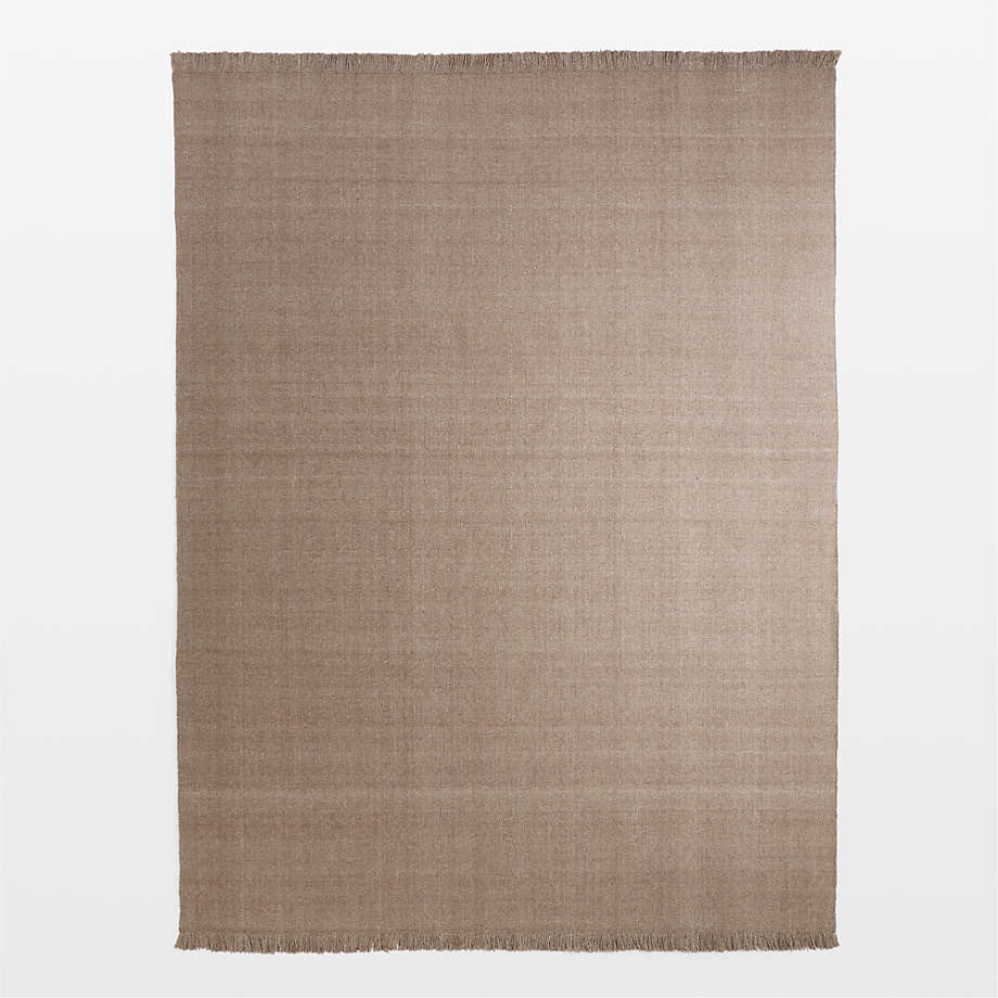 Amsterdam Performance Flatweave Brown Area Rug 9'x12' | Crate & Barrel