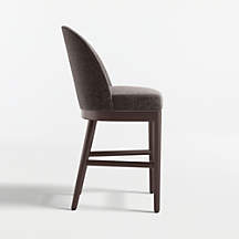 Ana Charcoal Counter Stool + Reviews | Crate & Barrel