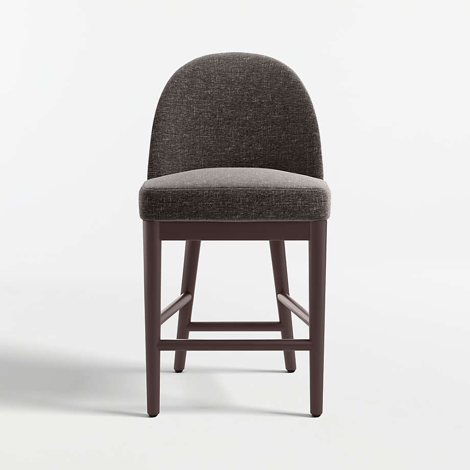 Ana Charcoal Counter Stool + Reviews | Crate & Barrel