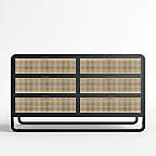 Anaise Cane Six-Drawer Dresser | Crate & Barrel