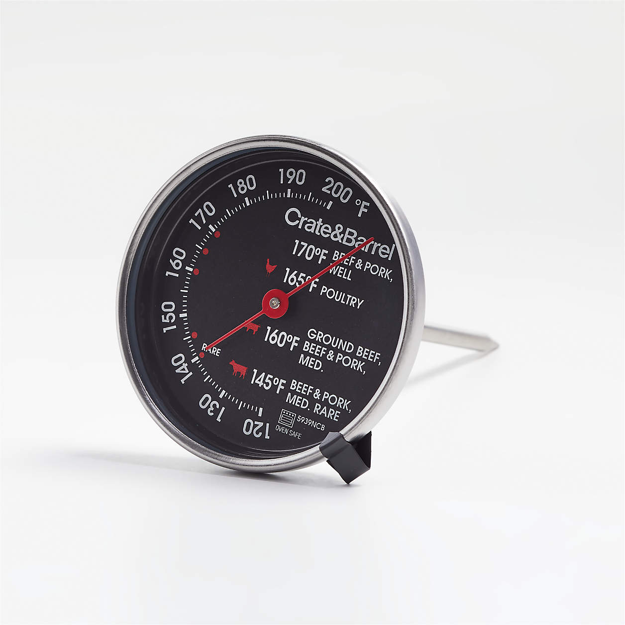 Crate & Barrel by Taylor Analog Leave-In Meat Thermometer + Reviews ...