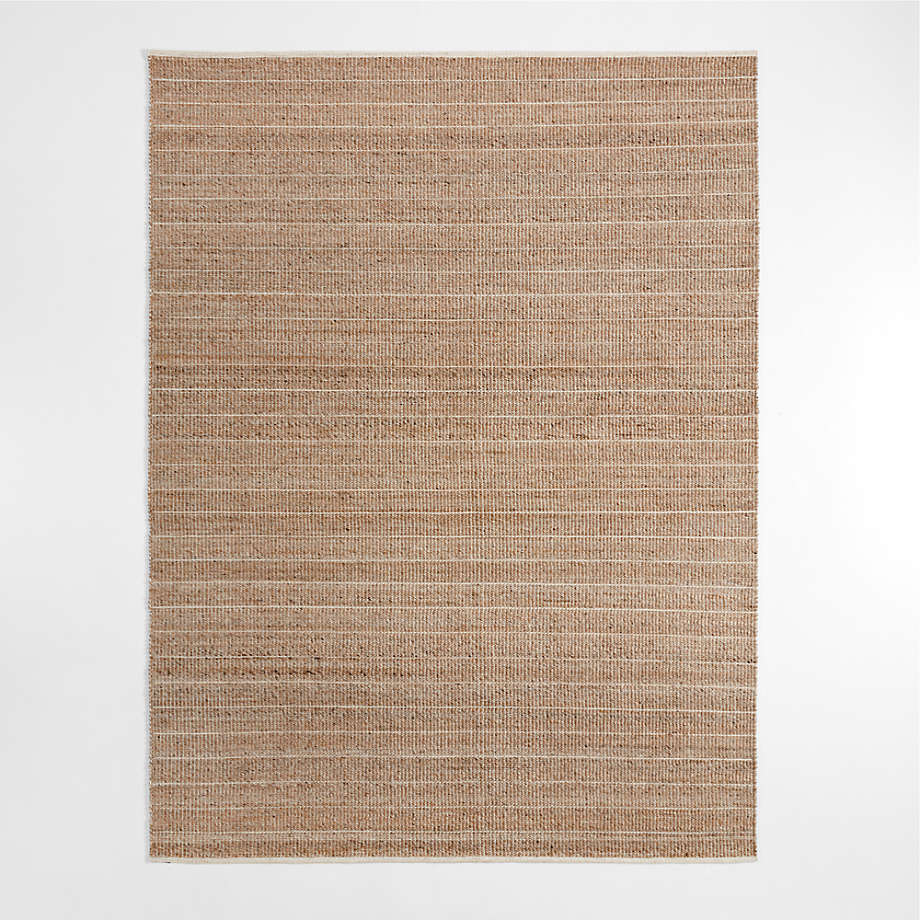 Andalucia Performance Handwoven Beige Area Rug 6'x9' | Crate & Barrel