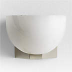 Ando Nickel Alabaster Sconce Bathroom Vanity Light + Reviews | Crate ...